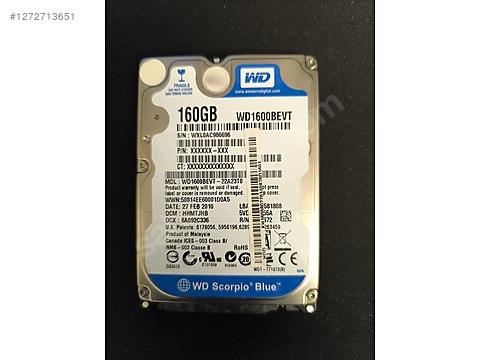 WD blue 160 gb sahibinden.comda - 1272713651