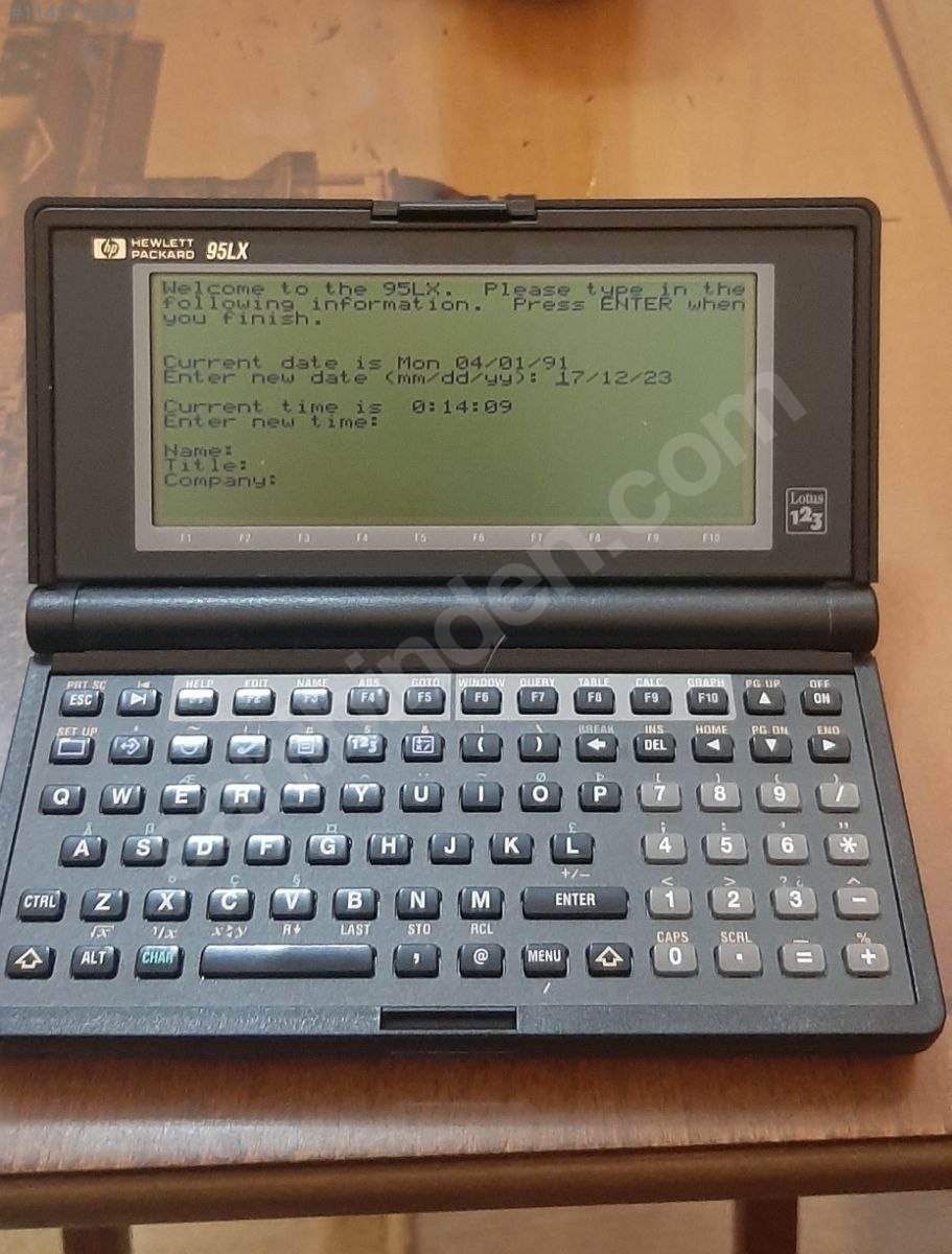 HP / HP 95 LX PALMTOP Lotus 123 Vintage sahibinden.comda - 1142715984