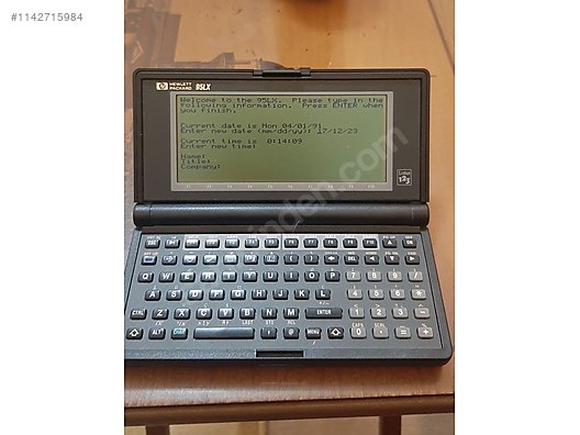 HP / 1991 HP 95 LX PALMTOP Lotus 123 Vintage jaguar sahibinden.comda ...