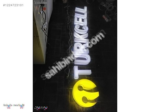 Turkcell led ışıklı pleksi kutu harf tabela 8 HARF 1 LOGO - Yapı ...