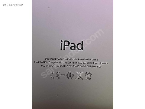 İPad A1460 Model iclod şifresi unutulmuştur. - Apple iPad 4 sahibinden ...