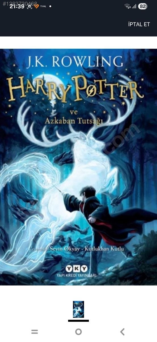 Fantastik Roman / harry potter ve azbakan tutsağı sahibinden.comda ...