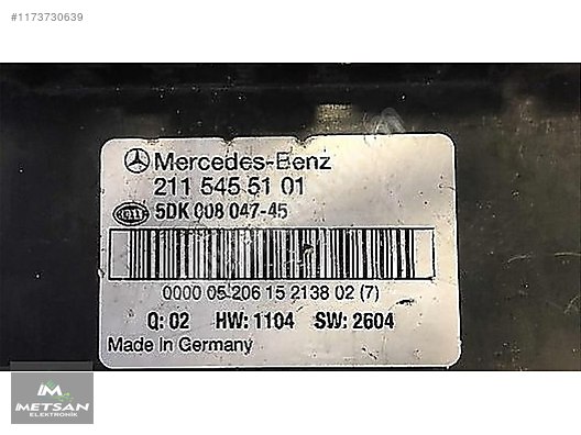 Otomobil & Arazi Aracı / Elektrik / 2115455101 MERCEDES E CLASS W211 ...