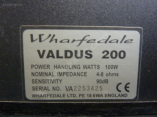 WHARFEDALE VALDUS 200 BOOKSHELF SPEAKER TAKIM İNGİLİZ 200 WATT - İkinci ...