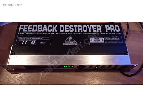 behringer feedback destroyer pro dsp1124p 24bit Parametrik EQ ...