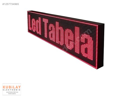 KAYAN YAZI SMD LED TABELA / TELEFONDAN YÖNET /128X48 CM - Yapı ...