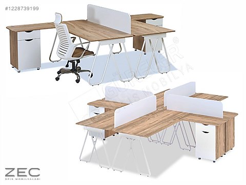WALK İKİLİ ÇALIŞMA GRUBU-WORKSTATION MODENA/BEYAZ - Çoklu Çalışma ...