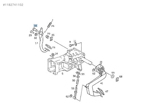 Minivan & Panelvan / Fren & Debriyaj / A9012940474 FREN PEDALI YATAK ...