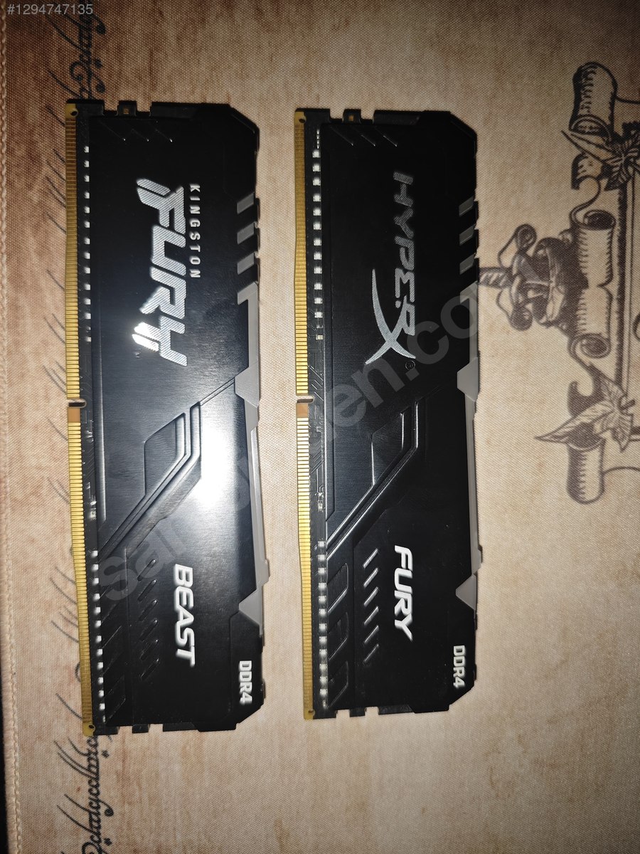 (2x8) 16 gb Kingston Beast, Hyperx Fury 3600Mhz Cl17 Rgb Ram KFG ...
