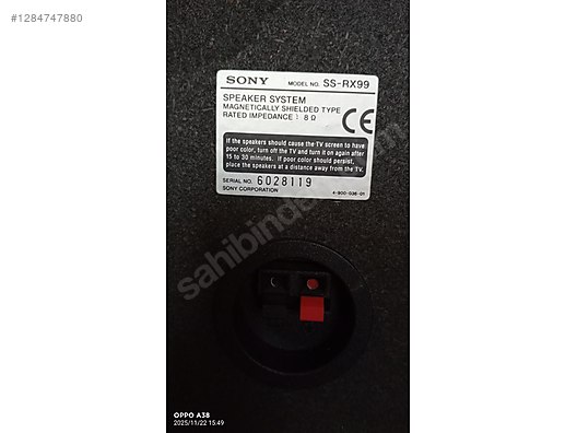 Sony rx 99 hoparlörler - İkinci El Sony Set Hoparlörü Hoparlör ...