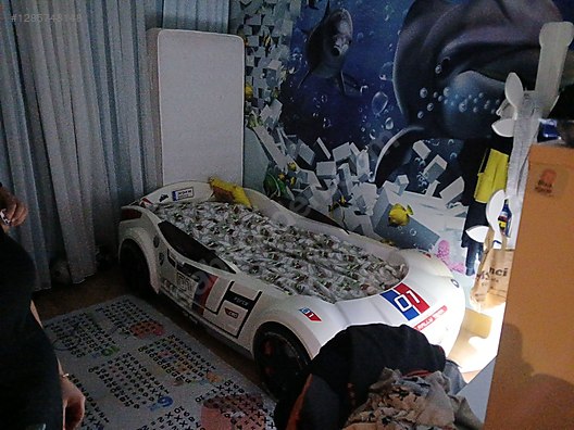 Arabalı Yatak / çilek mobiyla ışıklı yatak sahibinden.comda - 1285748148