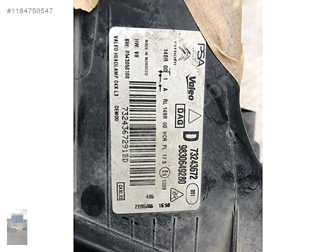 Otomobil & Arazi Aracı / Elektrik / CİTROEN C4 LED VİSİON SAĞ FAR 2022 ...