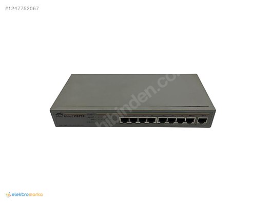 ALLIED TELESIS AT-FS708 10BASE-T /100 8-PORT NETWORK SWITCH sahibinden ...