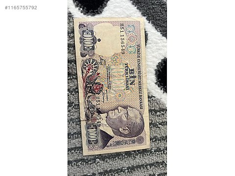 Cumhuriyet Dönemi / eski bin lira sahibinden.comda - 1165755792