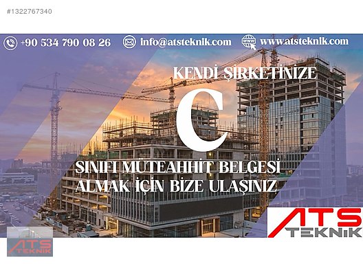 KENDİ FİRMANIZA MÜTEAHHİT YETKİ BELGESİ ALMAK İÇİN ARAYINIZ - 1322767340