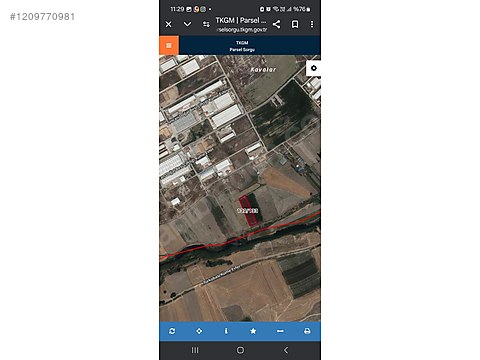 Ankara çayı kenarında tek tapu 4.744.94m2 tarla - Satılık Arsa İlanları ...