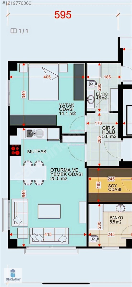 YONAT CAKMAN DAN TEK YETKİLİ ERENKÖY SAHİLDE SÜPER KONUMDA 1+1 ...