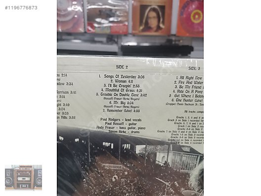 FREE BBC SESSİONS 1968-1971 LP SIFIR 2 PLAK - Müzik Plakları ...