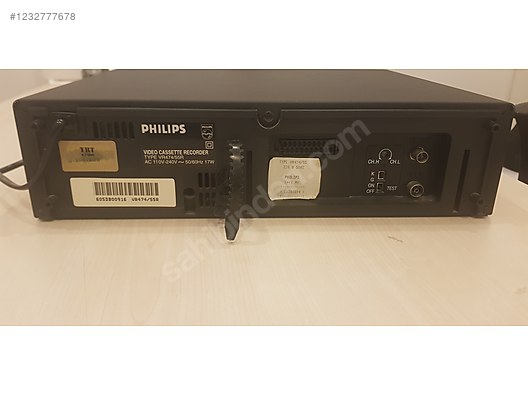 Philips / PHILIPS VHS VİDEO KASET RECORDER VCR VR 474 (KAYIT VE OYNATMA ...