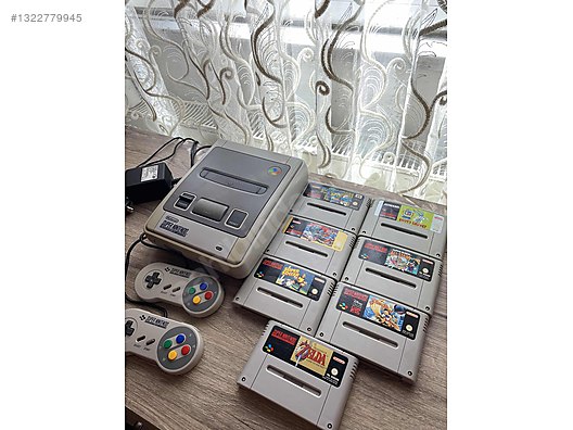 Nostalji Efsanesi! Orijinal SNES PAL +2 Kol Zelda + Mario 7 Oyun ...