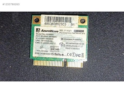 AzureWave AR5B95 Wi-Fi Bluethooth Kartı ve Anten Kabloları - İlan ve ...