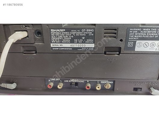 SHARP QT-89 EFSANE SET --- - İkinci El Sharp Müzik Seti & Teyp ...