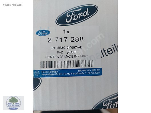 Otomobil & Arazi Aracı / Fren & Debriyaj / FORD RANGER ÖN FREN BALATASI ...