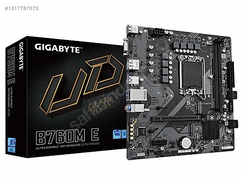 Gigabyte B760M-E Intel B760 Soket 1700 DDR5 7200MHz mATX Gaming ...