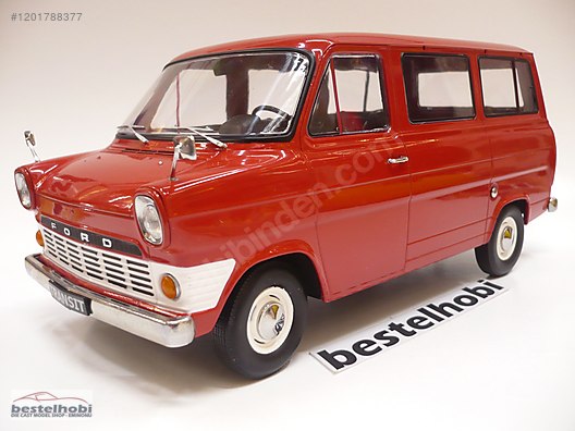 FORD TRANSIT MK1 BUS WITH ROOF RACK 1965 RED bestelhobi - Diecast Model ...