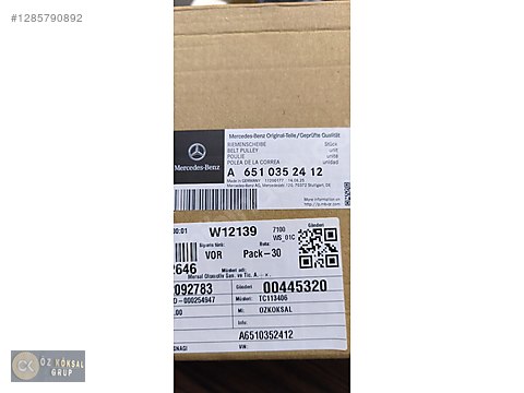 Minivan & Panelvan / Motor / SPRİNTER KRANK KASNAK A6510352412 ORJİNAL ...
