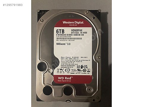Western Digital 6TB Sata 3.0 64MB Cache WD60EFAX sahibinden.comda ...