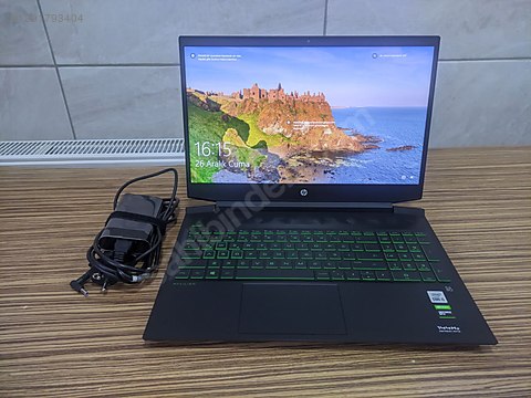 HP / SIFIR GİBİ HP PAVILION 16/İ5 10.NES/16GB/512GB/4GB GTX1650Tİ ...