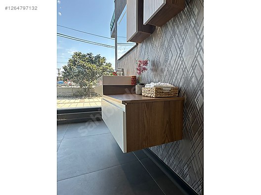 Badella Royal Mat Beyaz Lake 160*45 cm Banyo Dolap Set (SIFIR) - Banyo Dolabı ve Yapı ...