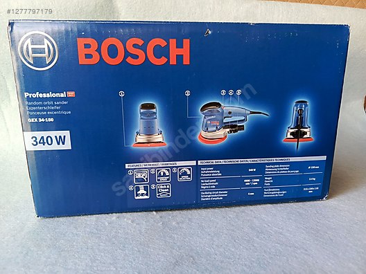 Bosch GEX34-150 340W Profesyonel Devir ayarlı zımpara - Sıfır ...