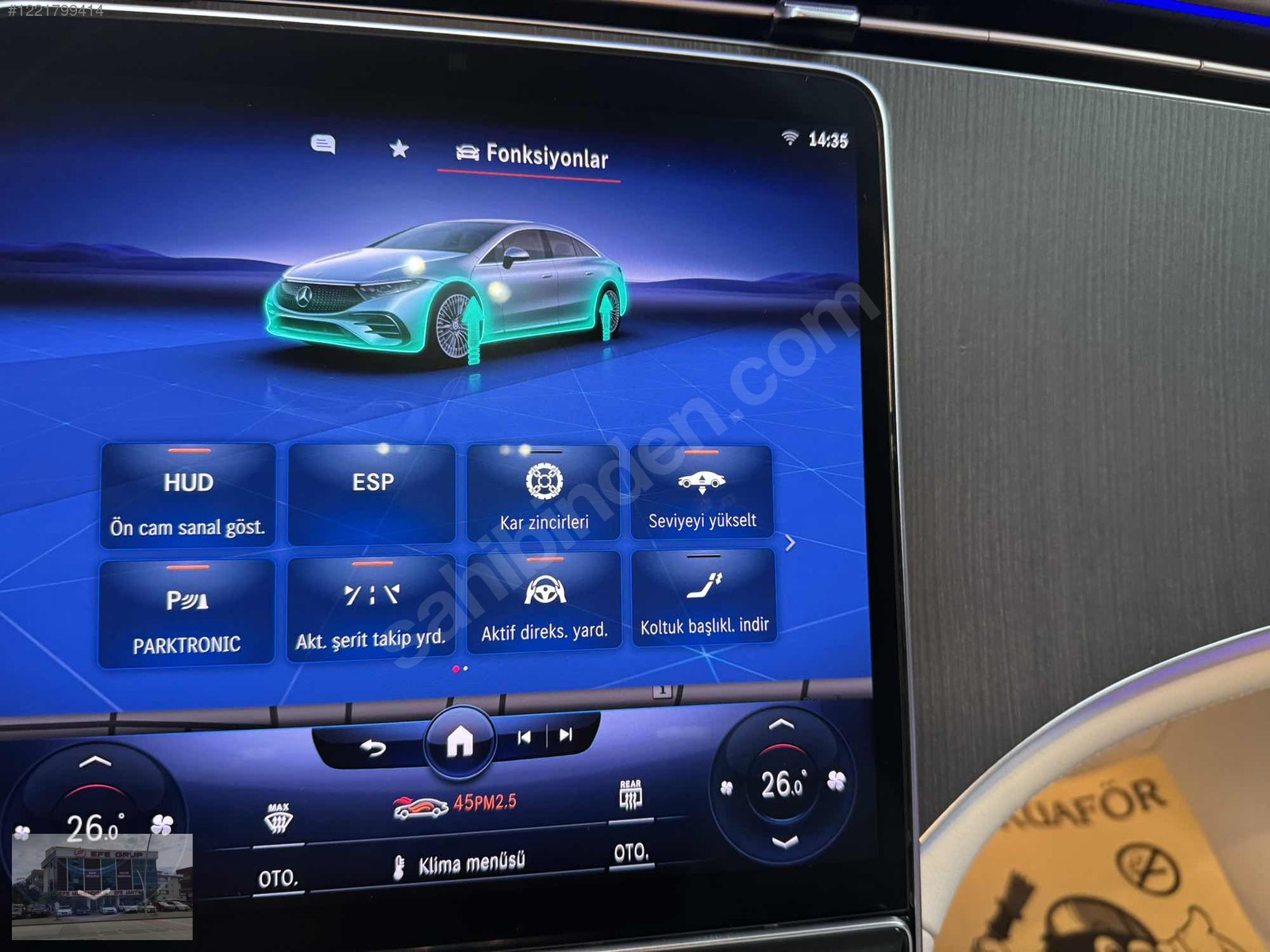 Mercedes-Benz / EQS / 350 AMG / TR'DE TEK!!! BOYASİZ BAYİ HEADUP ...