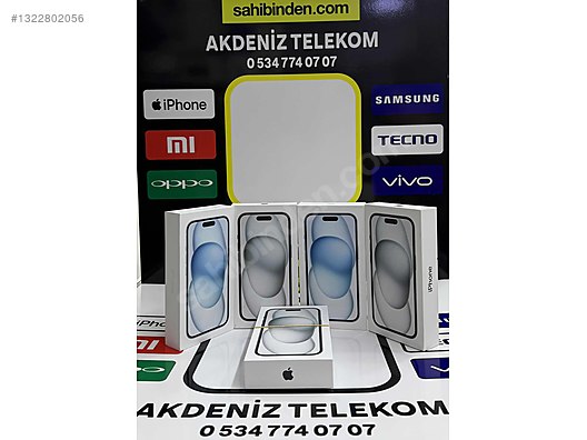 Apple / iPhone 15 / SIFIR KAPALI KUTU İPHONE 15 128 GB MAVİ AKDENİZ ...
