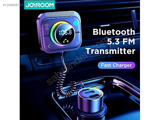 Joyroom Bluetooth 5.3 FM AUX Bluetooth Car Charger Adapter at sahibinden 1209808107