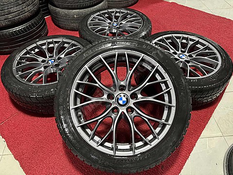 18'İNÇ ORJİNAL BMW DOUBLE SPOKE JANT LASTİK GUN METAL HATASIZ - En ...