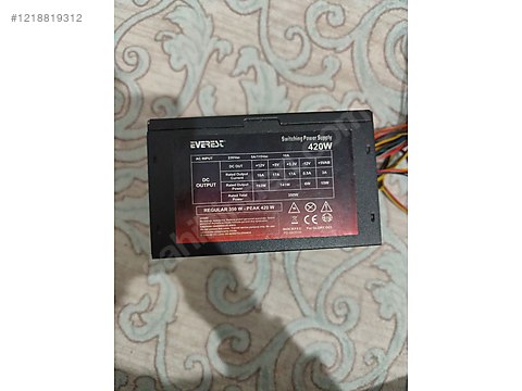 EVEREST 420W PSU - Güç Kaynağı ve Tüm Masaüstü Bilgisayar Parçaları ...