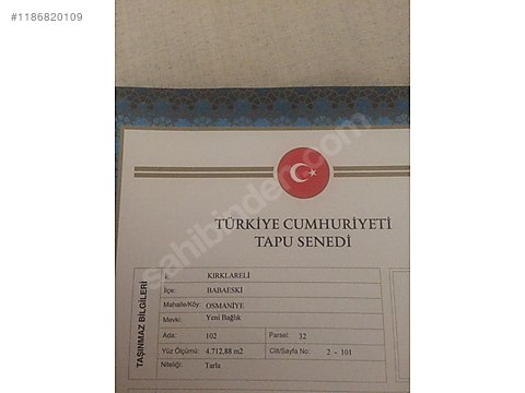 Tek tapu 4.712m fiyatta yardımcı olunur - Satılık Arsa İlanları ...