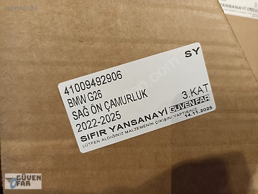 BMW G26 SOL ÖN ÇAMURLUK 2022-2025 41009492905 SY - İlan ve alışverişte ...