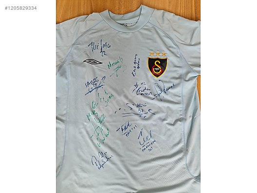 Tüm takım imzalı Galatasaray 2004 Sezonu Turkuaz Forma sahibinden.comda ...