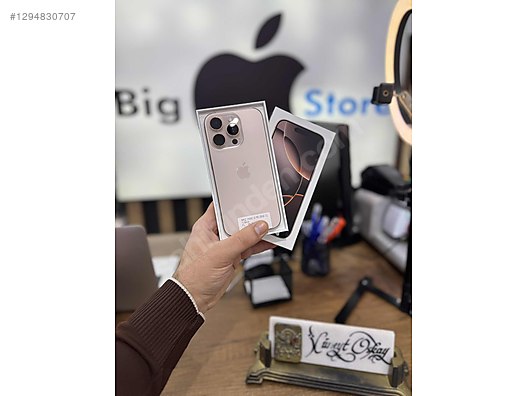 Apple / iPhone 16 Pro / İPHONE 16 PRO 256GB ÇÖL HATASIZ SORUNSUZ 1 YIL ...