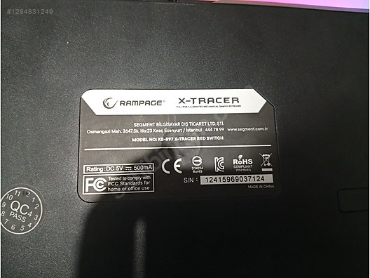 Rampage x-tracer kb-r97 red switch oyuncu klavyesi at sahibinden.com ...