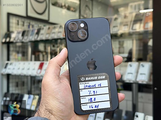 Apple / iPhone 15 / IPHONE 15 128 GB TR PİL 91 GARANTİ 16 AY HATASIZ ...