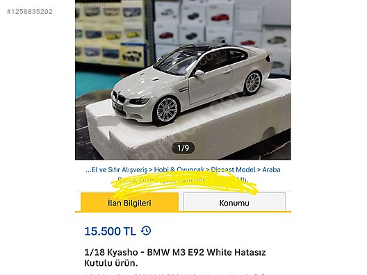 Autoart Diecast Model 1:40 BMW Araba - 1256835202