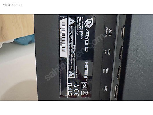 EKRAN KIRIK MONSTER A27 V1.2 PİVOT 240HZ MONİTÖR KUTULU FATURALI ...