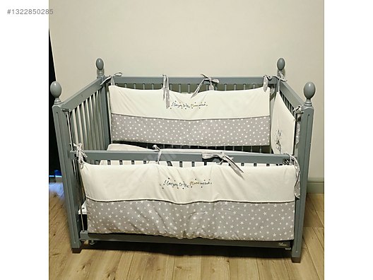 Beşik & Karyola / Meltem Kids Kral Beşik 60X120 Cm Gri - Moon Gri ...