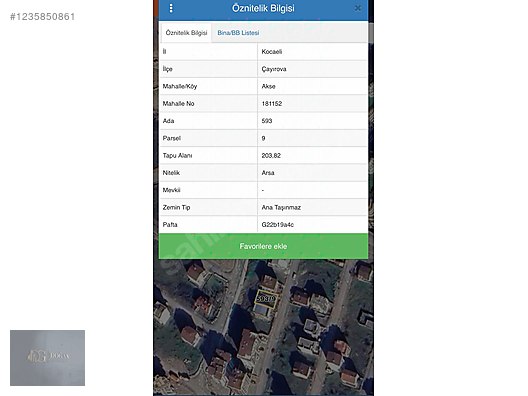 AKSE MAH ZERAY SİTELERİN YANI 205 m2 BİTİŞİK NİZAM %25 KUPON YER ...
