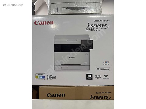 Yazıcı / Canon MF651 CW TONERLİ RENKLİ YAZICI FOTOKOPİ TARAYICI WİFİ Lİ ...